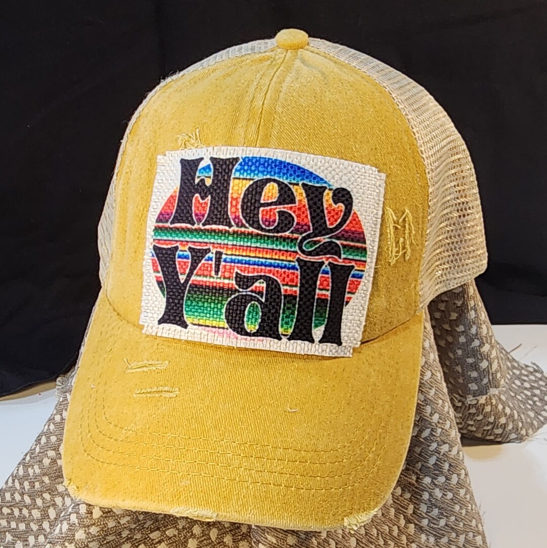 Hey Yall Hat - Criss Cross Ponytail - Etsy