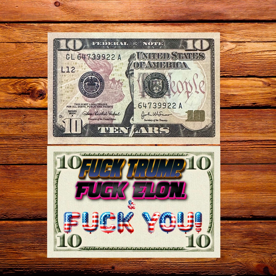 Prank Fake 10 Dollar Bill: Political Gag Gift, Set of 10 - Etsy
