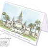 St George Temple Print,lds Temple Art,temple Watercolor,temple Wall ...