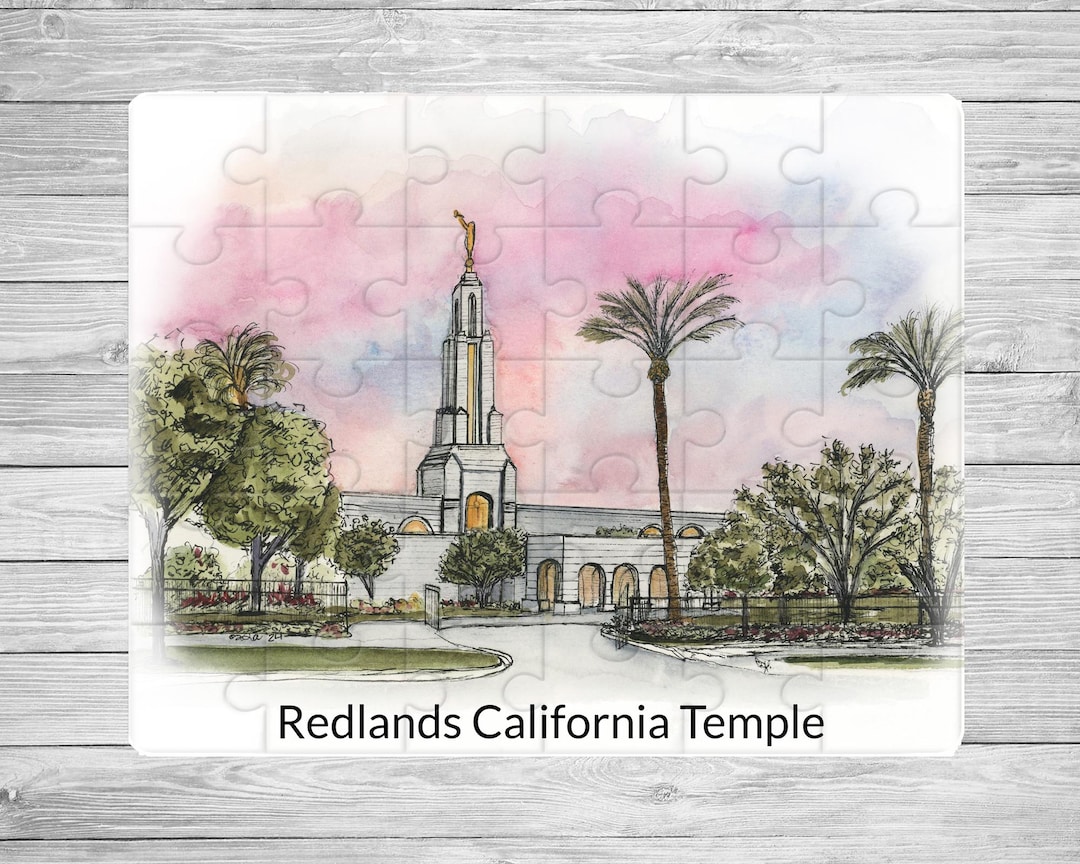 Redlands CA Temple Puzzles, Religious Puzzle,christian Puzzle, Lds ...