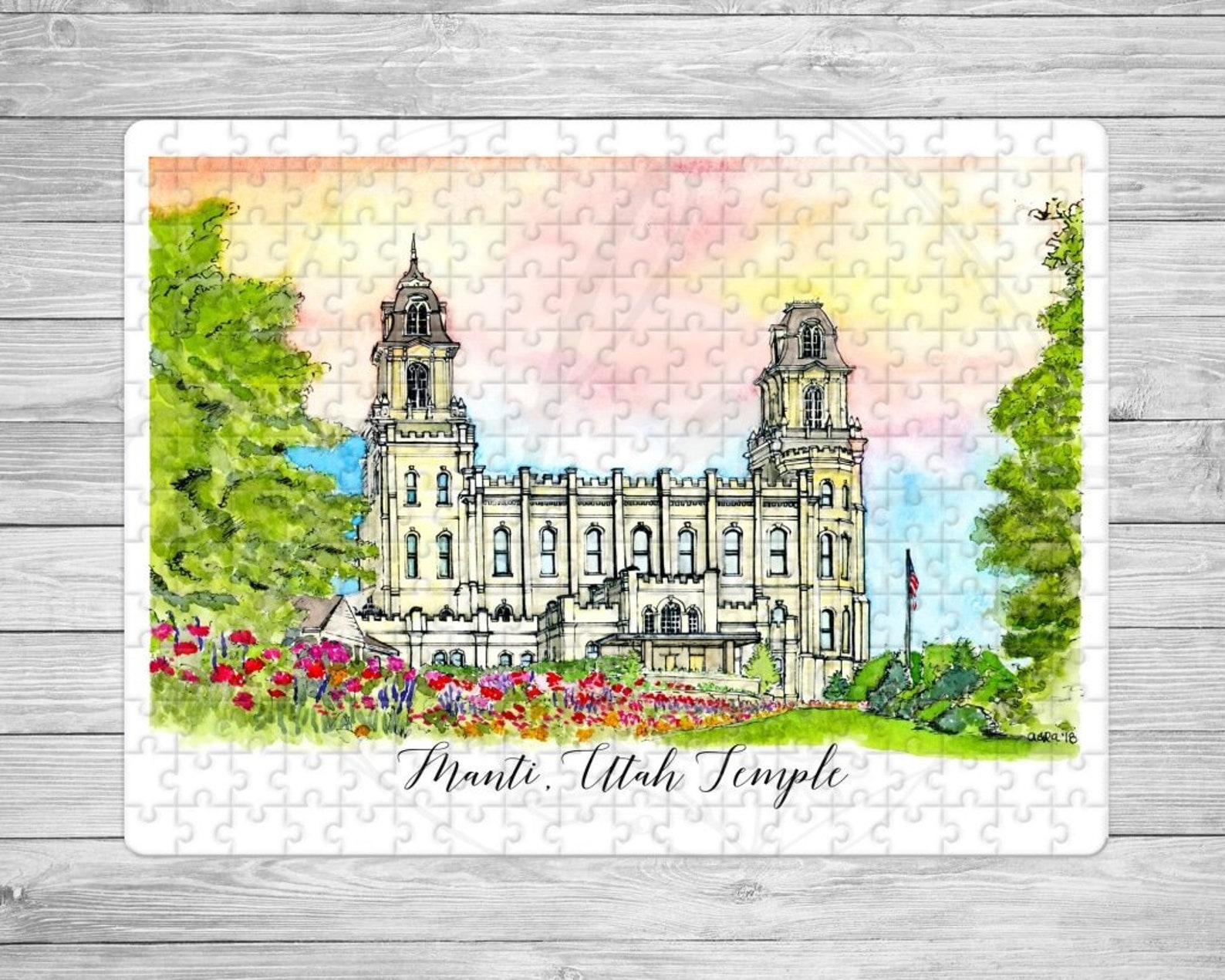 Manti Temple Puzzles Religious Puzzle Christian Puzzle Lds - Etsy