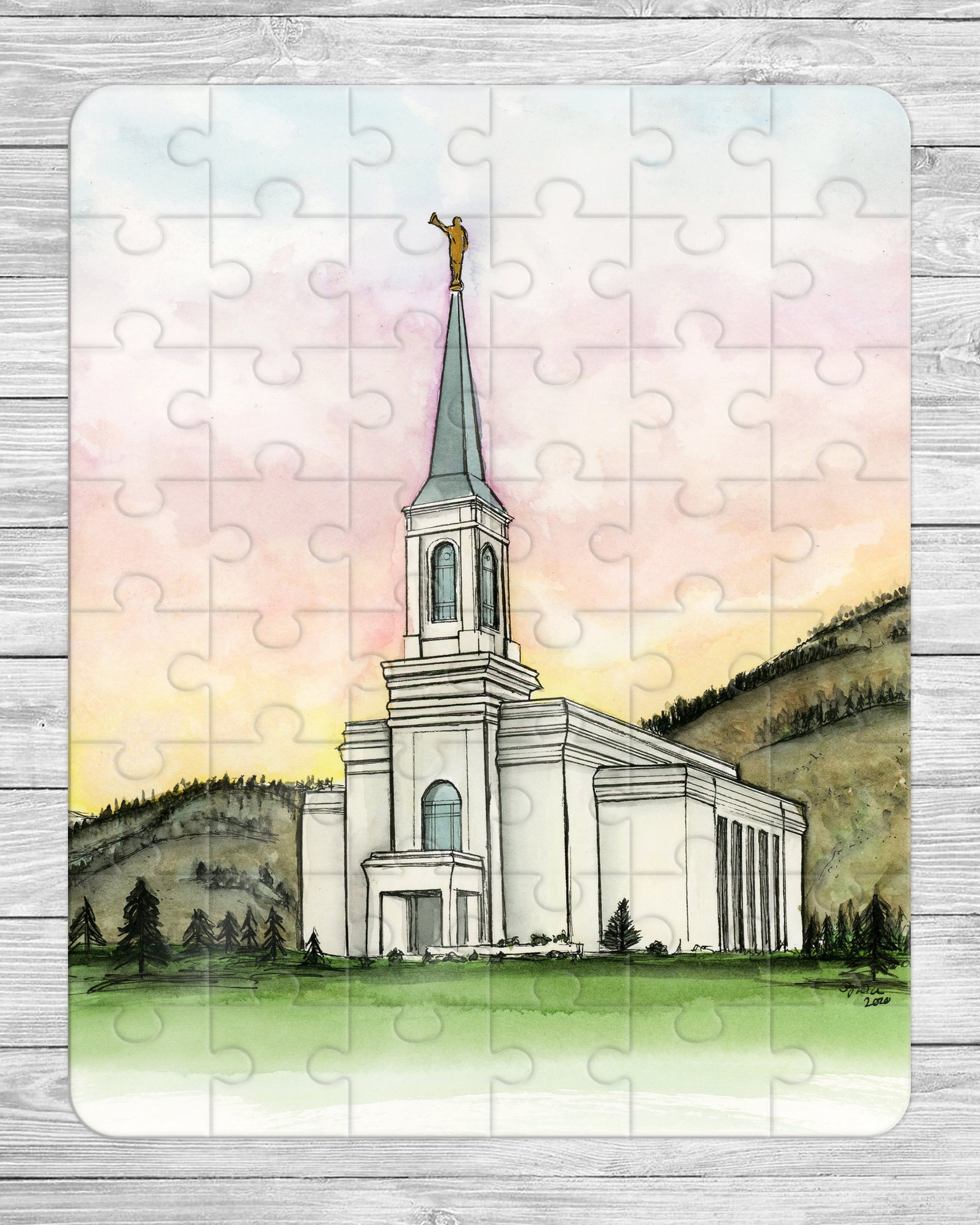 Star Valley Temple Puzzles Religious Puzzle Christian - Etsy