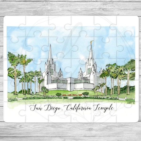 Lds Temple Puzzles - Etsy