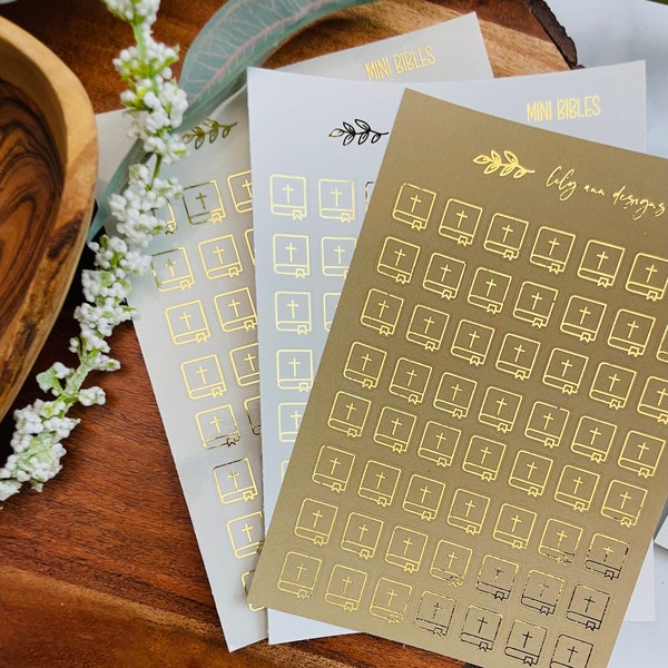 Gold Foil Stickers - Etsy