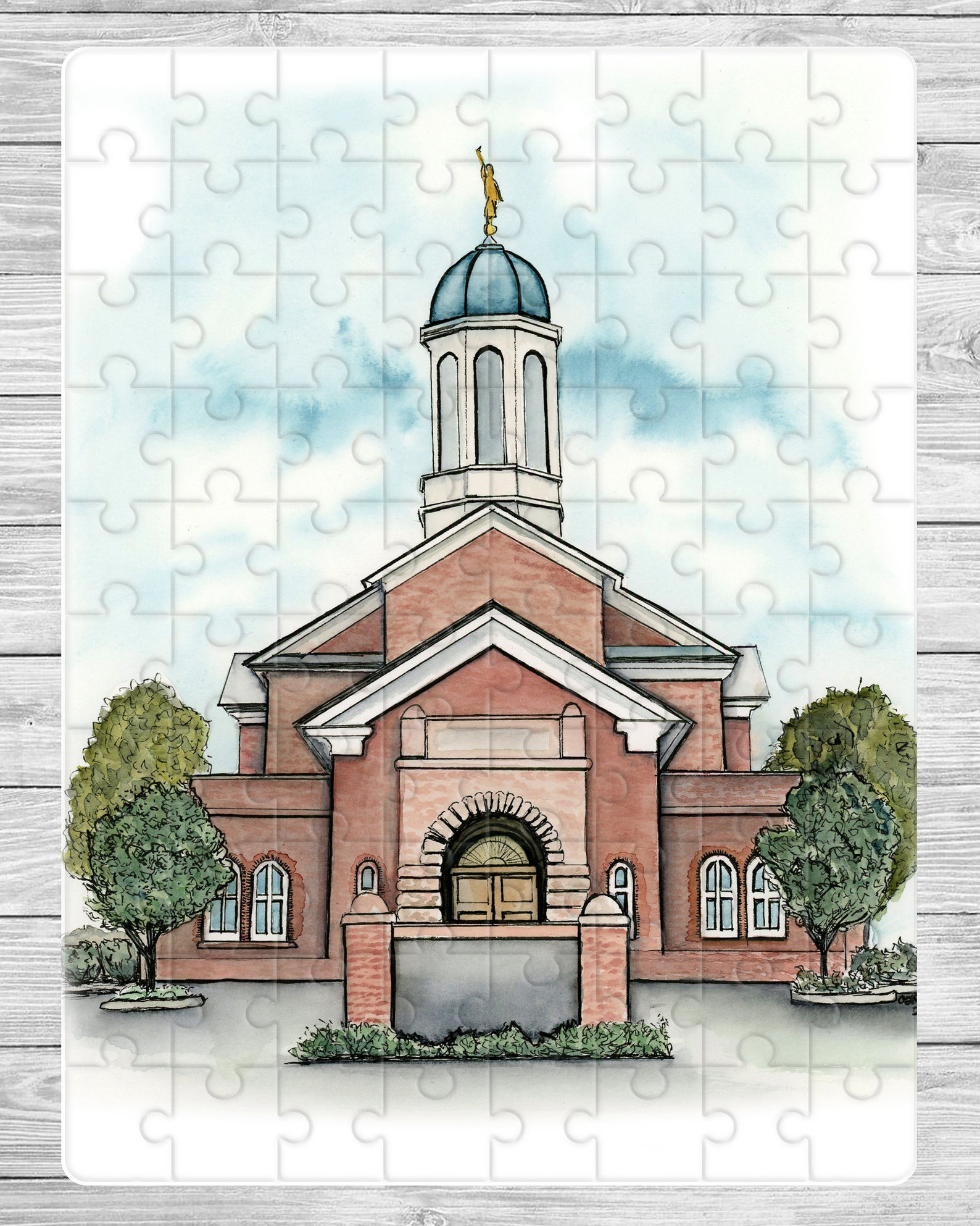 Vernal Utah temple puzzles religious puzzle Christian | Etsy