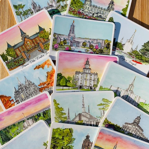 LDS Games Temple Matching Game LDS Gifts for Kids Gifts for - Etsy