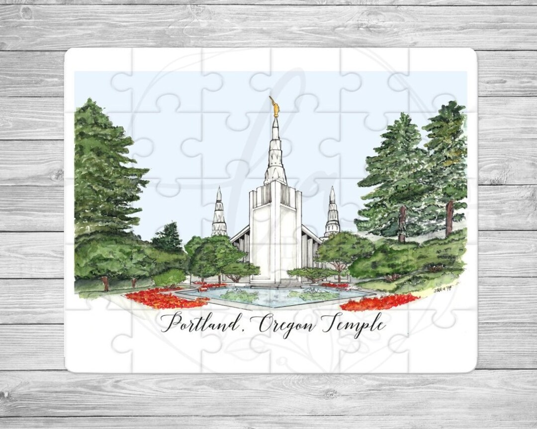 Portland Temple Puzzles, Religious Puzzle, Christian Puzzle, Lds Games ...