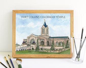 Ft Collins Temple Art - Etsy