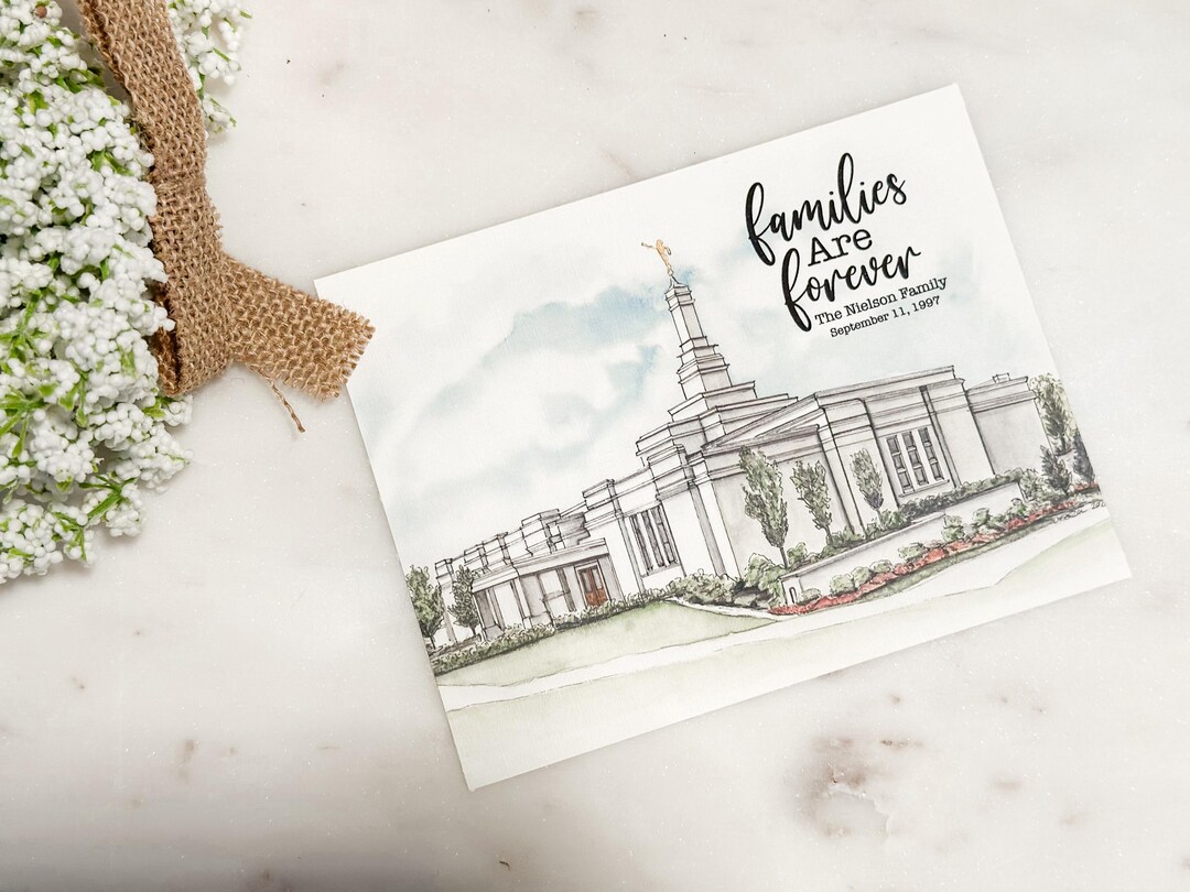 Personalized Families Are Forever Temple Prints, 70 Different Temples ...
