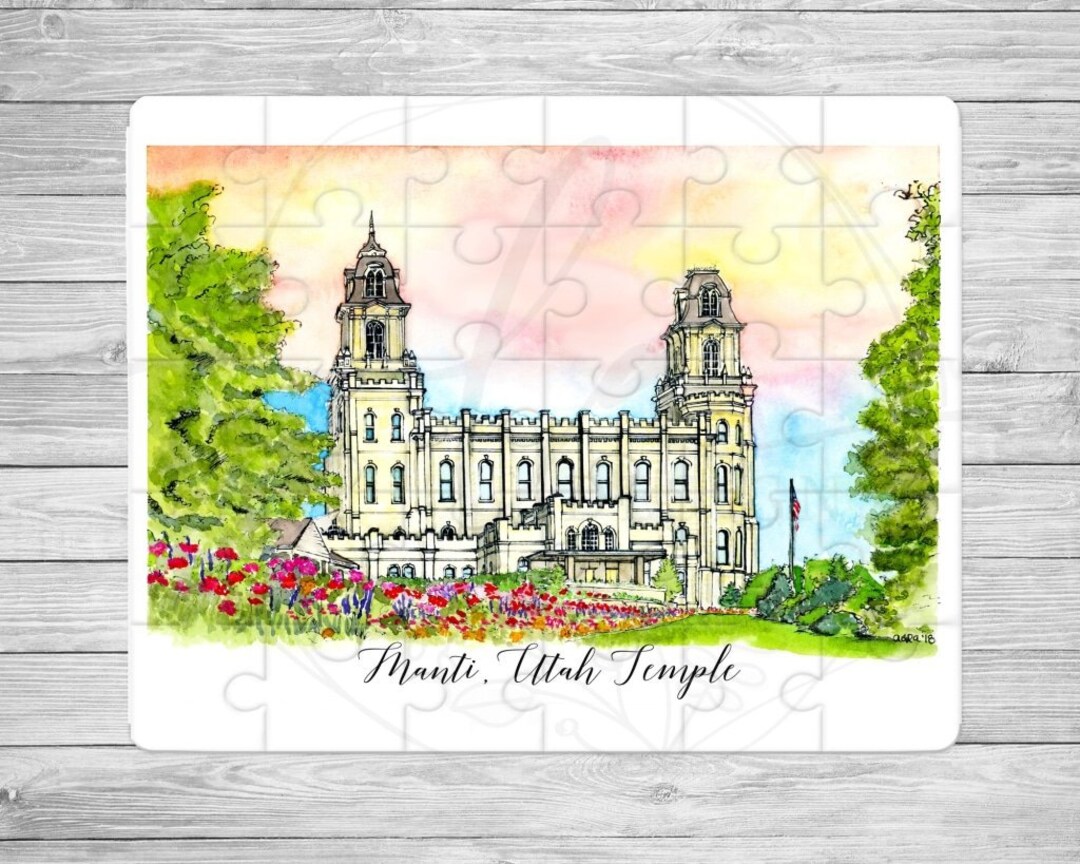Manti Temple Puzzles, Religious Puzzle, Christian Puzzle, Lds Games ...