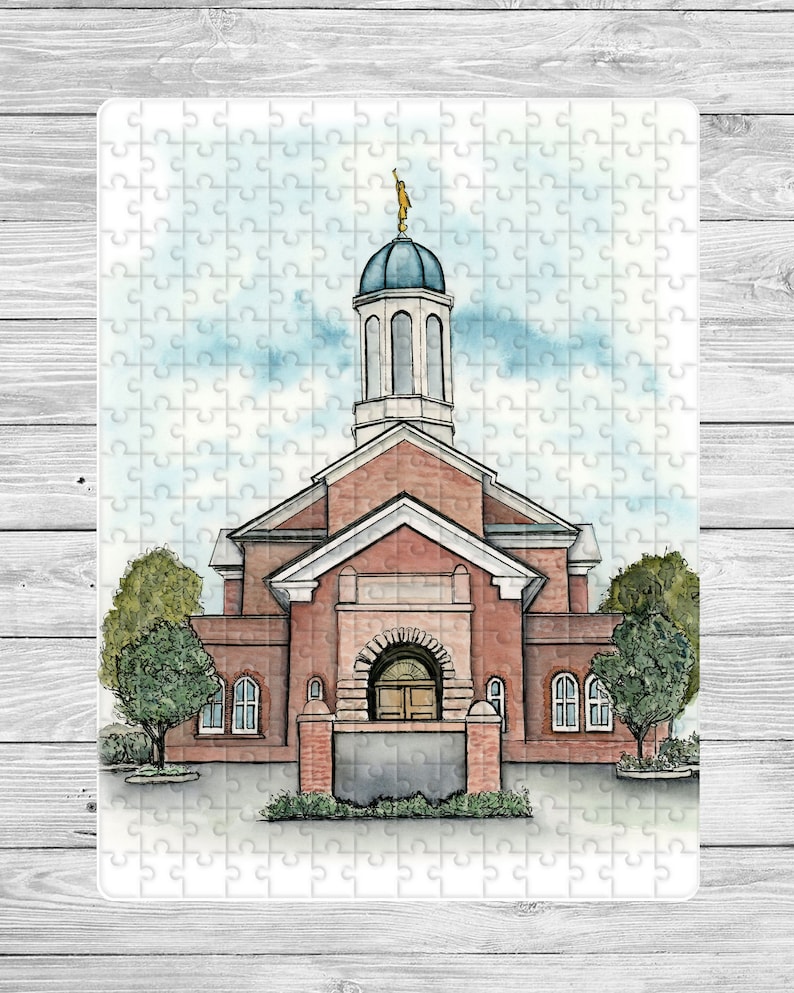 Vernal Utah Temple Puzzles Religious Puzzle Christian - Etsy