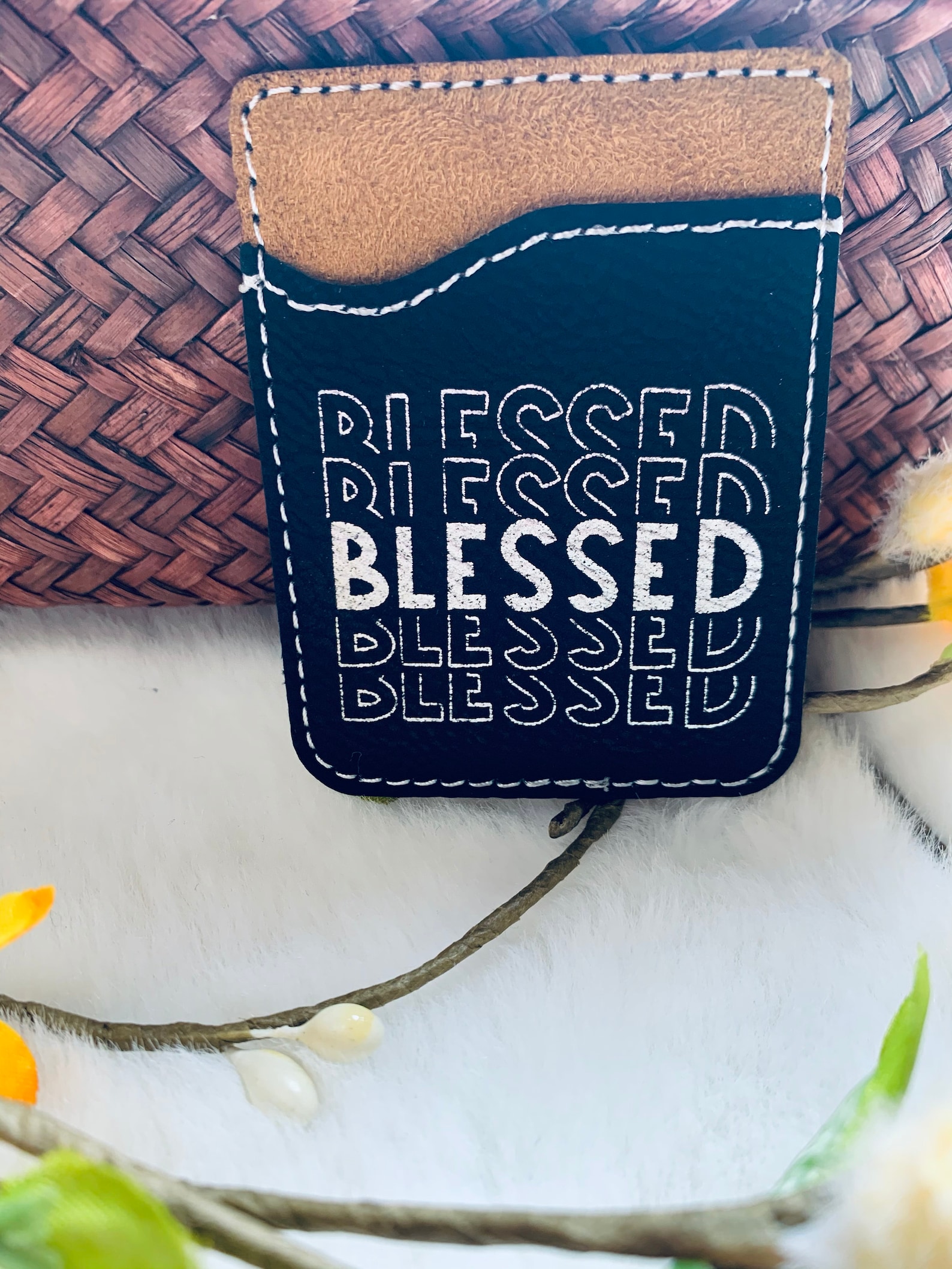 Blessed Phone Wallet, Cell Phone Wallet, Scripture Phone Case ...