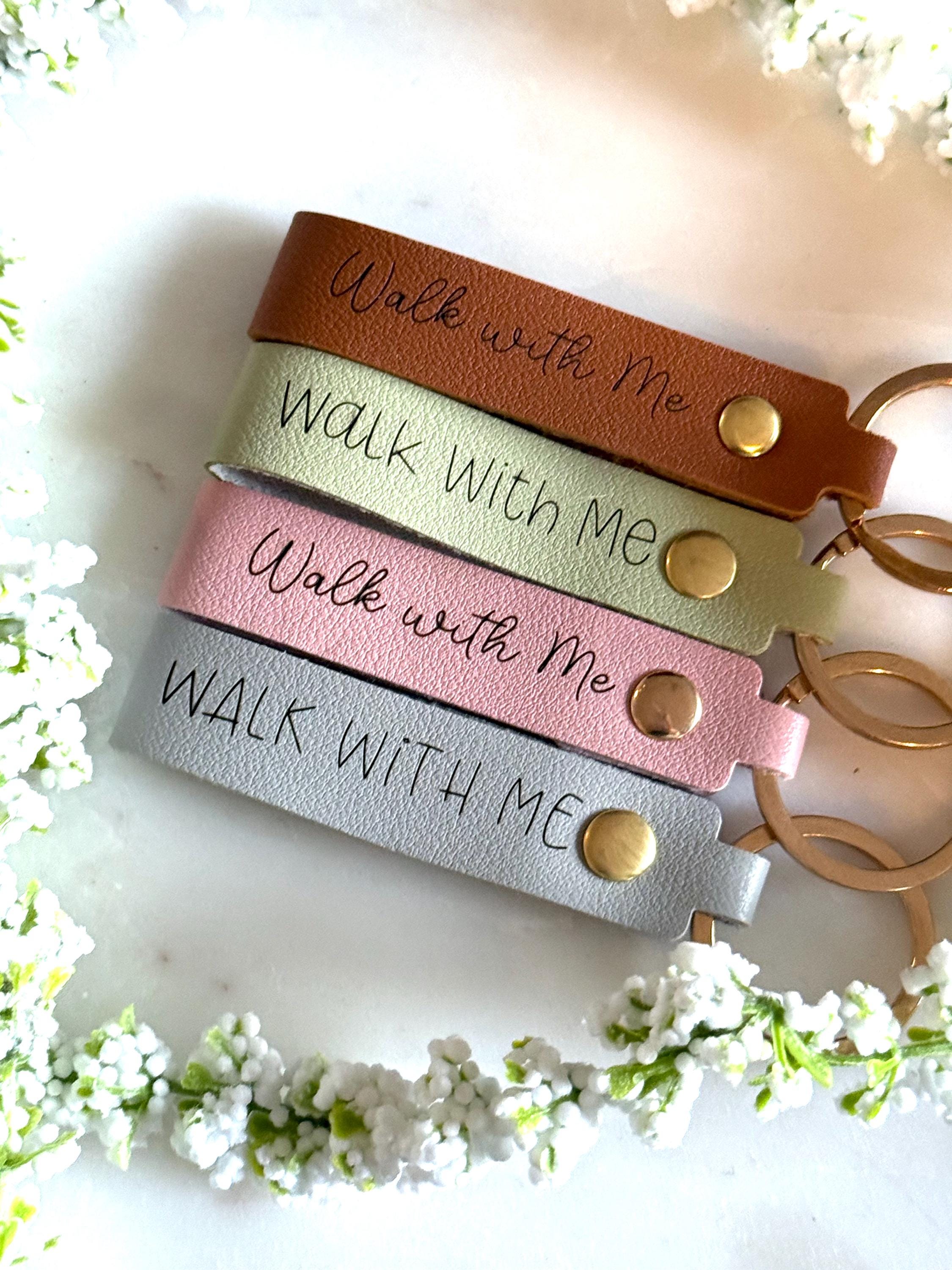 Walk With Me Leather Keychain,2026 LDS Youth Theme,gift for Young Women ...