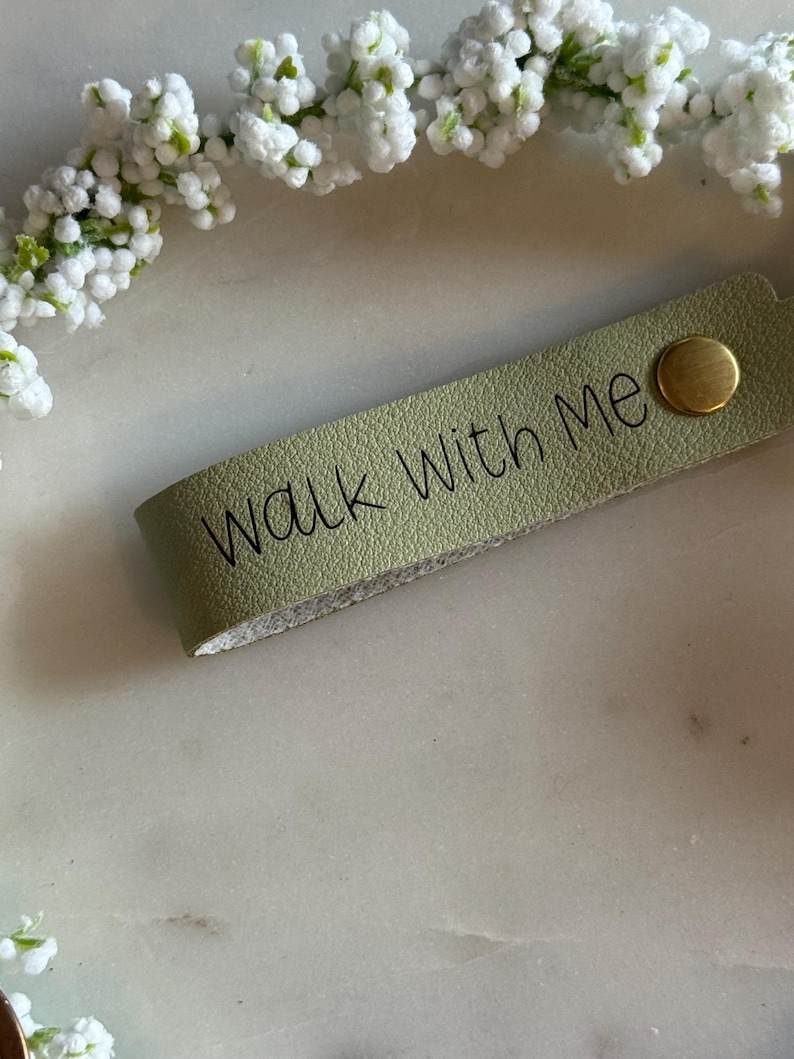 Walk With Me Leather Keychain,2026 LDS Youth Theme,gift for Young Women ...