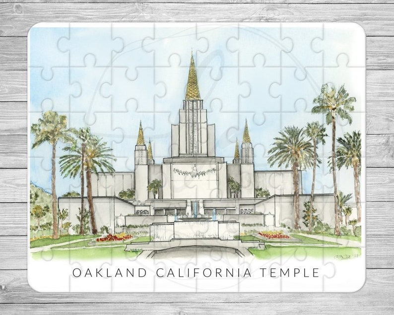 Oakland Temple Puzzles Religious Puzzle Christian Puzzle - Etsy