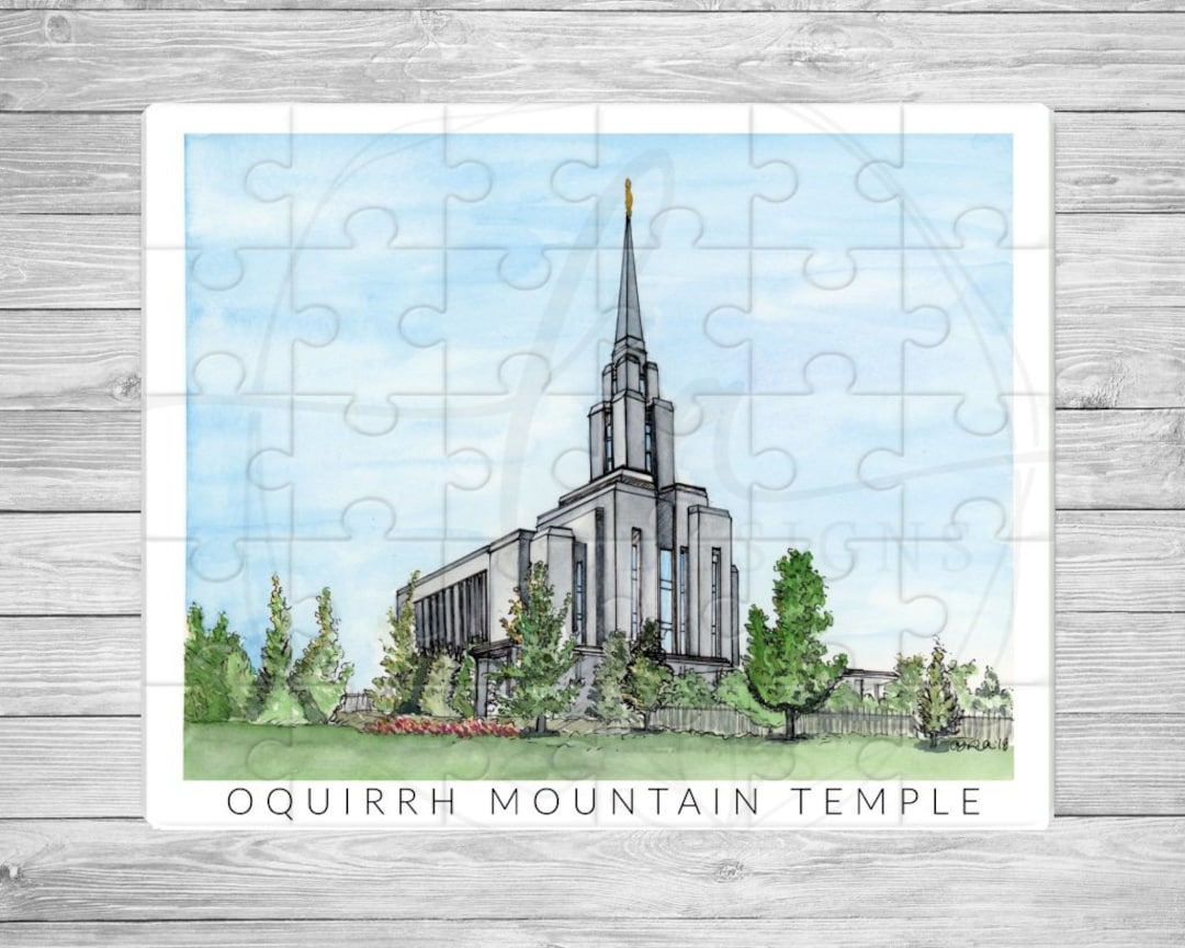 Oquirrh Mt Temple Puzzles, Religious Puzzle, Christian Puzzle, Lds Game ...