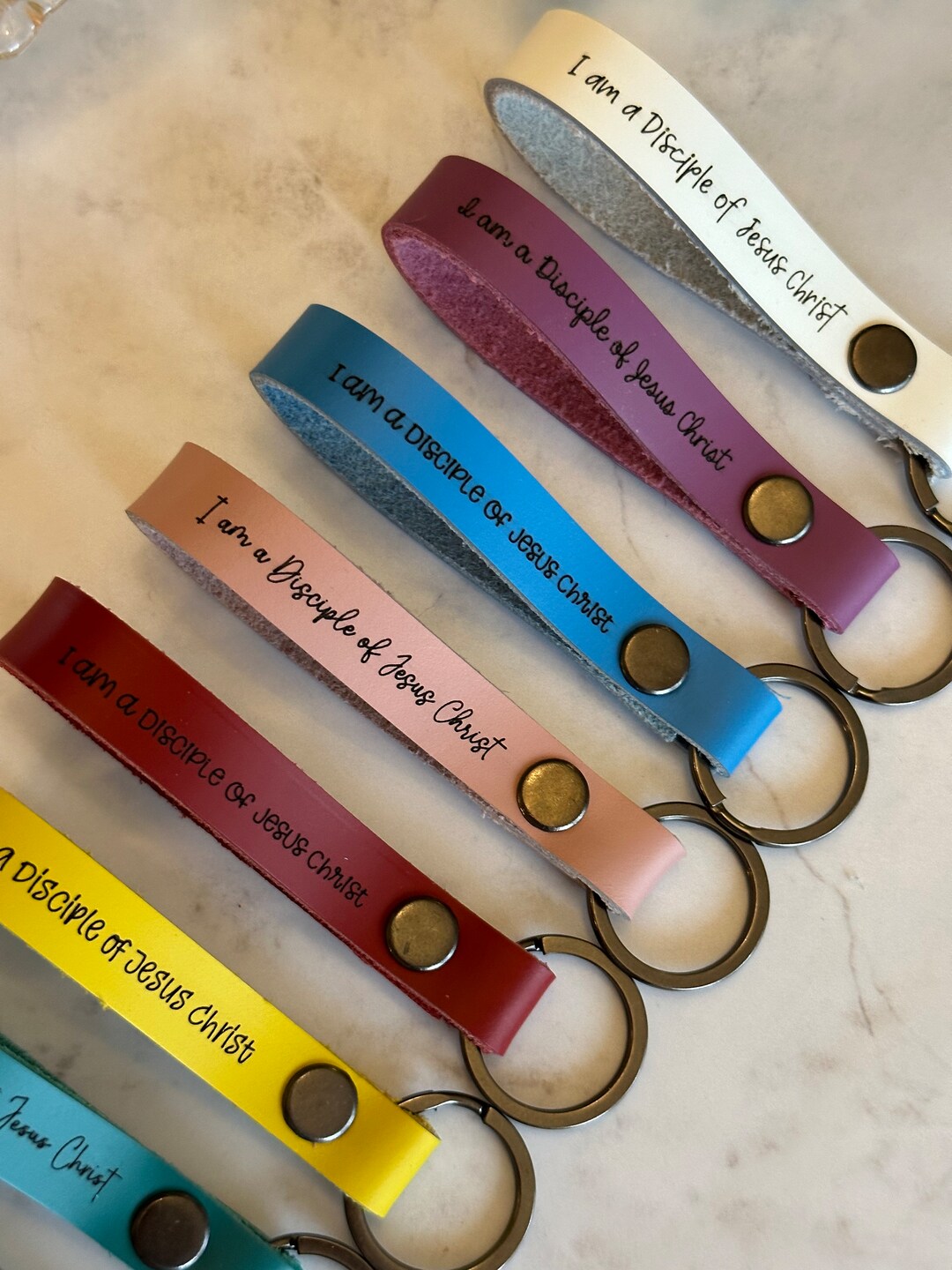 I Am a Disciple of Jesus Christ Leather Keychains, 2024 Lds Youth Theme ...