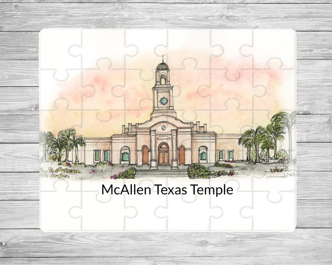 Mcallen Texas Temple Puzzles, Religious Puzzle,christian Puzzle, Lds ...
