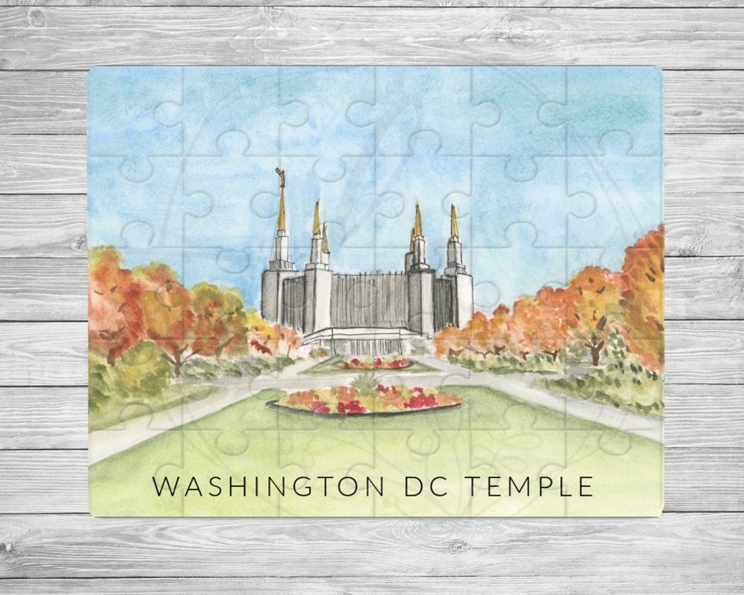 Washington DC Temple Puzzle, Religious Puzzle, Christian Puzzle, Lds ...