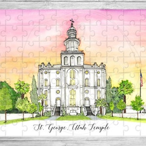 St George Temple Puzzles, Religious Puzzle, Christian Puzzle, Lds Games ...