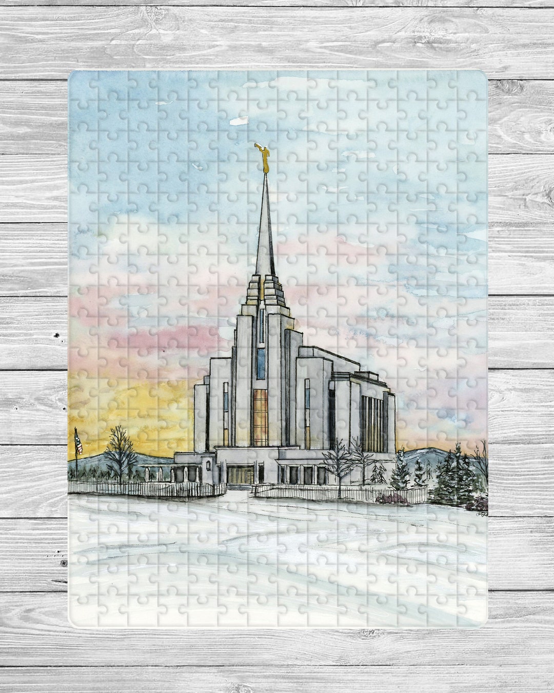 Rexburg Idaho Temple Puzzles, Religious Puzzle,christian Puzzle,lds ...