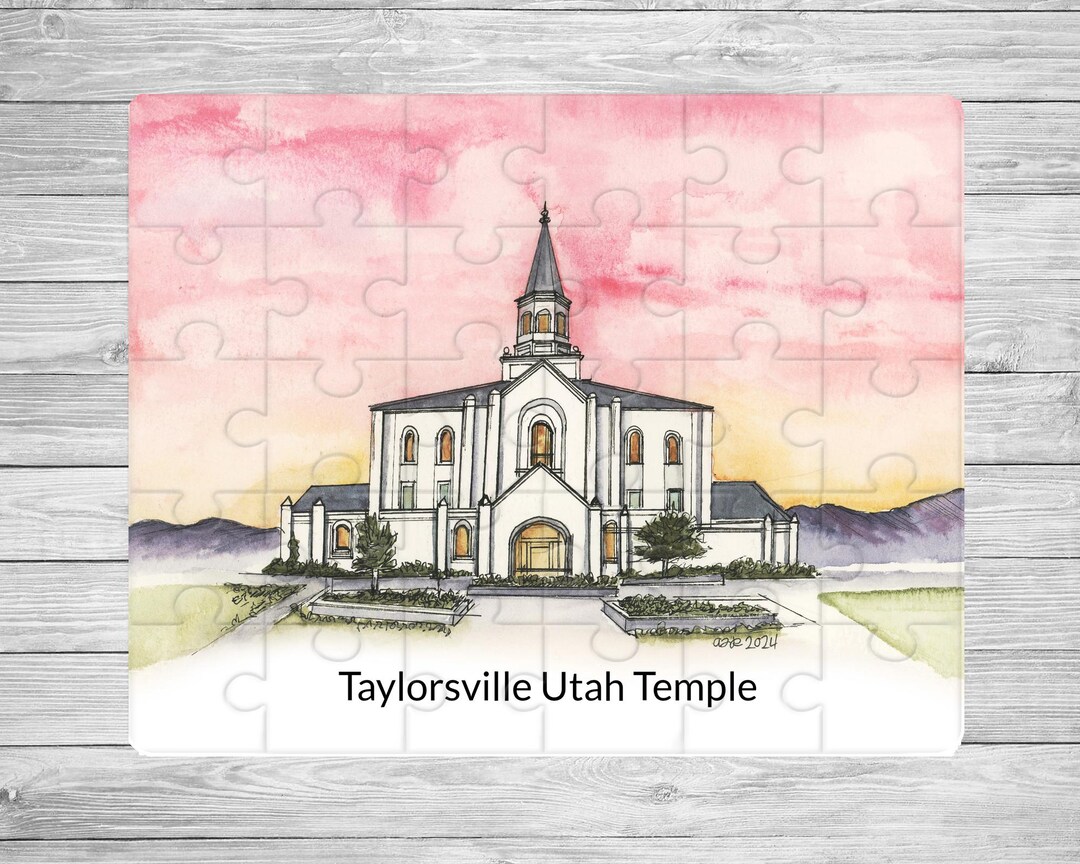 Taylorsville UT Temple Puzzles,religious Puzzle,christian Puzzle,lds ...
