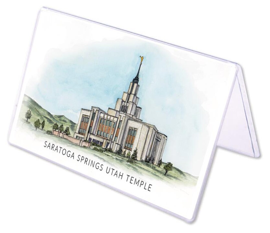 Saratoga Springs Temple Recommend Holder,lds Temple Gift,lds Gifts for ...