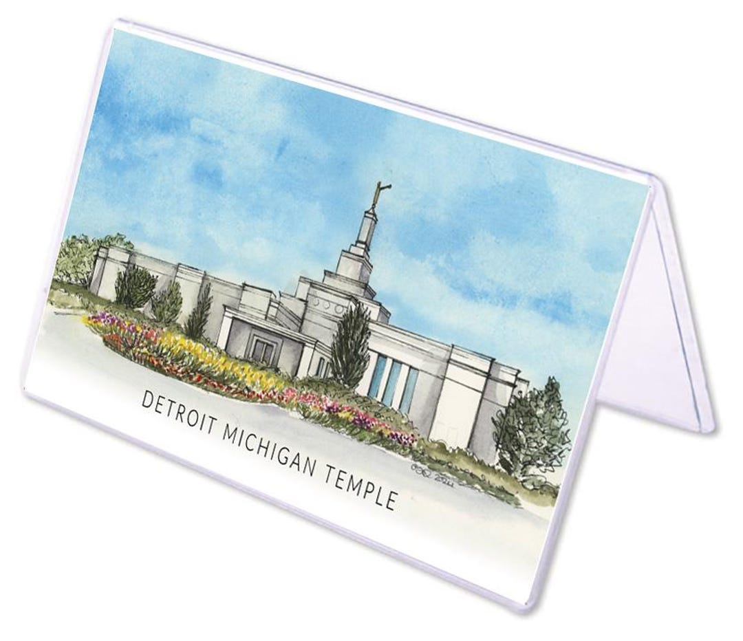 Detroit Michigan Recommend Holder, Lds Temple Gift, Lds Gifts for Women ...