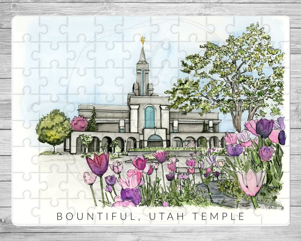 Bountiful temple puzzles religious puzzle Christian puzzle | Etsy