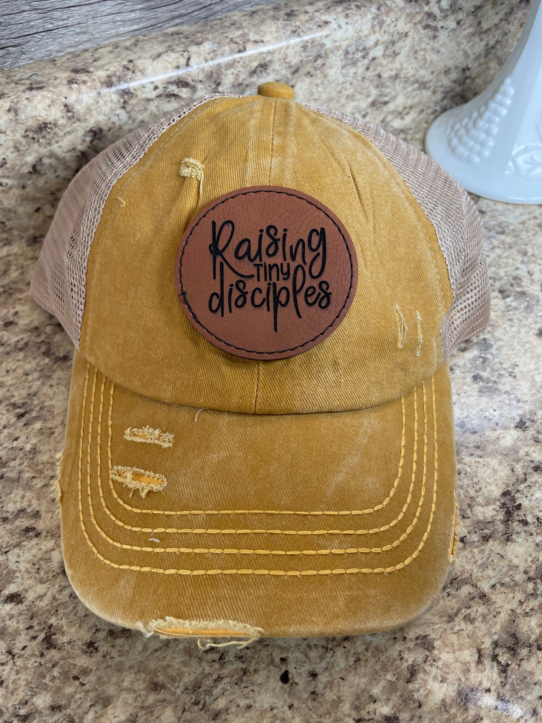 Raising Tiny Disciples Cc Ponytail Hat, Womens Cc Hat, Leatherette ...