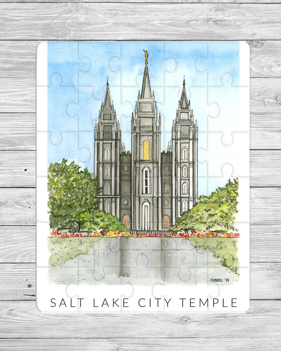 Salt Lake City Temple Puzzle,religious Puzzle, Christian Puzzle, Lds ...