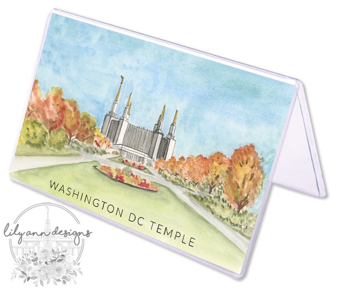 Washington DC Temple Recommend Holder Lds Temple Gift Lds | Etsy