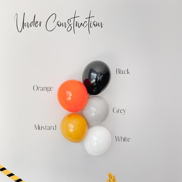Construction Balloon Arch Birthday - Etsy