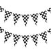 Checkered Race Car Flags | Vintage Racing Flags Banner | First Birthday ...