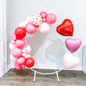 Valentines Day Balloon Garland DIY Kit | Pink Balloon Arch | Heart ...