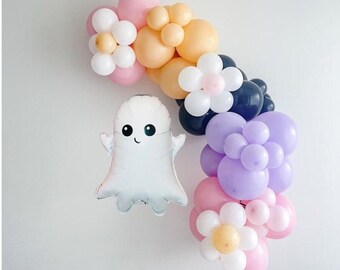 Pink Halloween Balloon Garland, Pink Halloween, Boo Day, Boo, Pastel ...