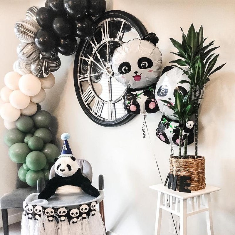 Panda With Balloons - Etsy