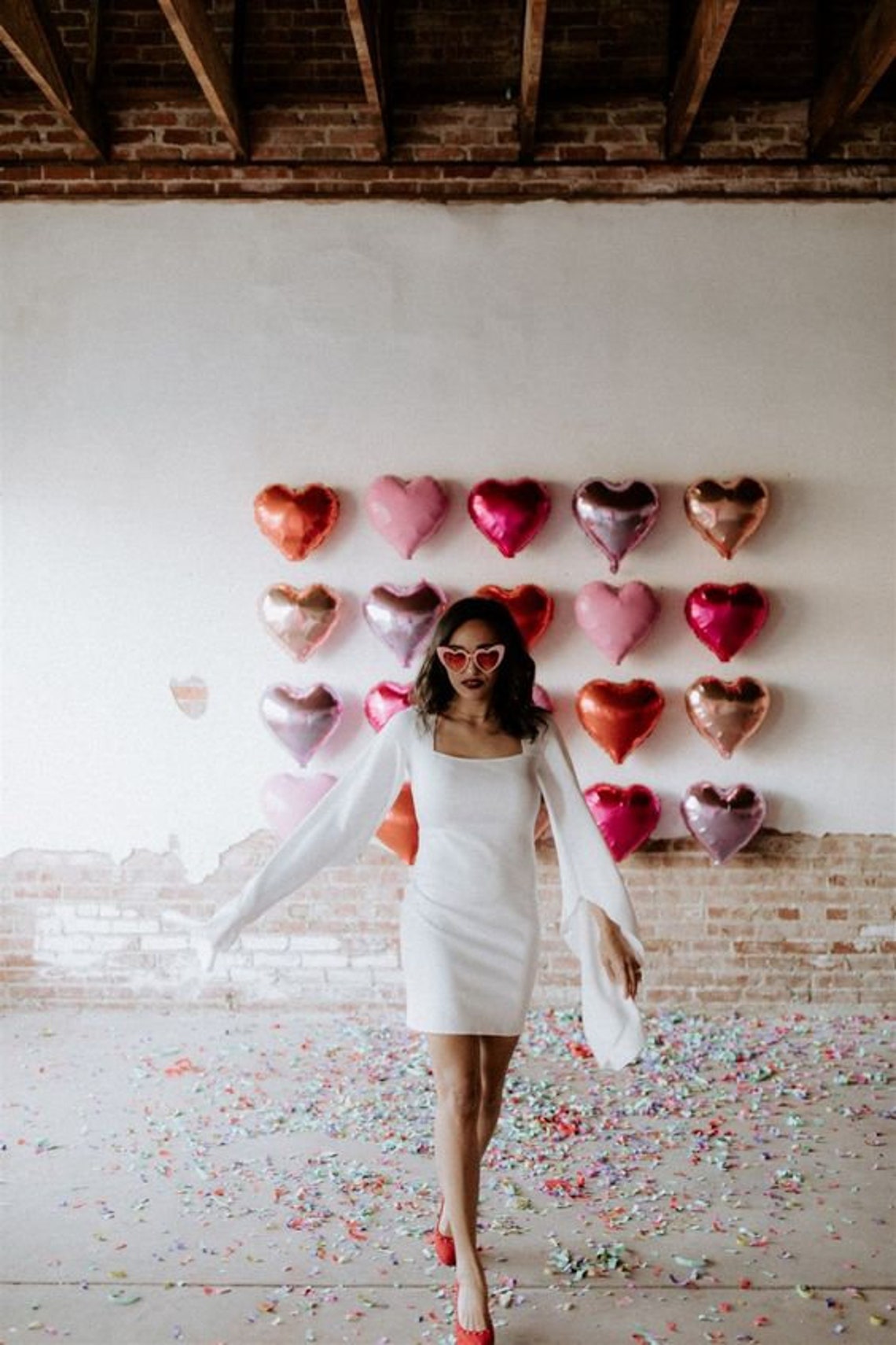 Valentine's Day Balloon Backdrop DIY Balloon Kit - Etsy Canada