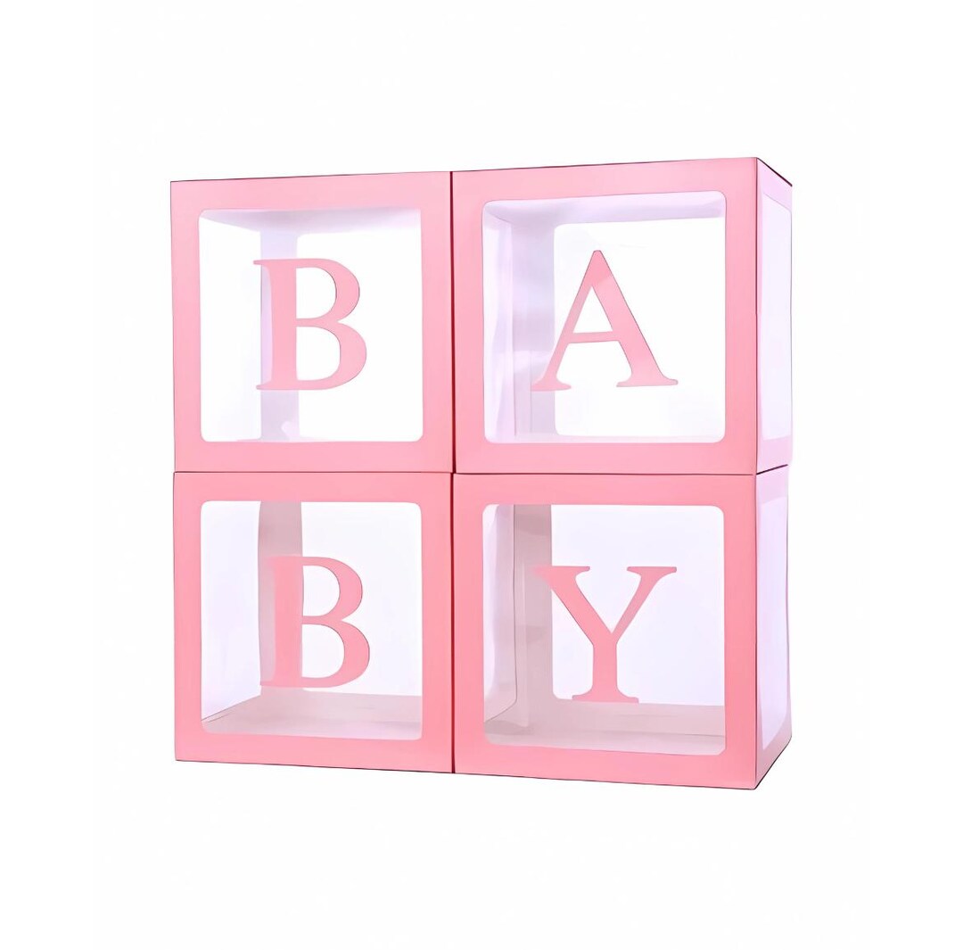 Baby Balloon Boxes | Baby Shower Blocks | Custom Baby Boxes | Custom ...