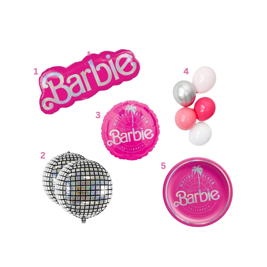 Barbie Birthday Party Decorations | Barbie Plates | Barbie Balloons | C ...