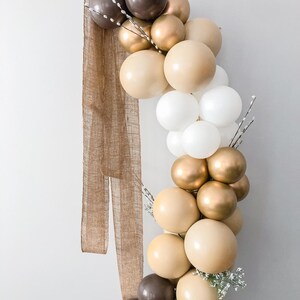Neutral Balloon Garland Kit | Teddy Bear Baby Shower | Gender Neutral ...