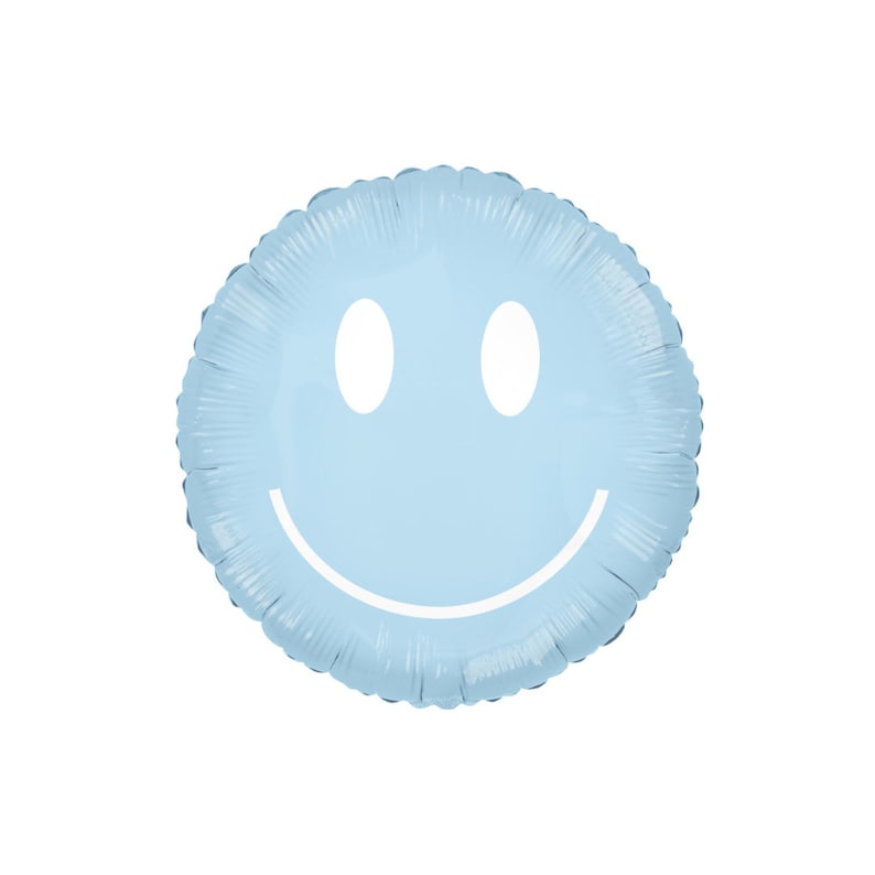 30 Blue Smiley Face Balloon One Cool Dude One Happy - Etsy