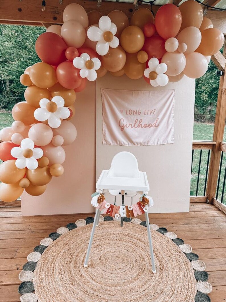 Groovy One Balloon Garland Kit Daisy Balloon Garland - Etsy