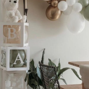 Baby Balloon Boxes | Baby Shower Blocks | Custom Baby Boxes | Custom ...
