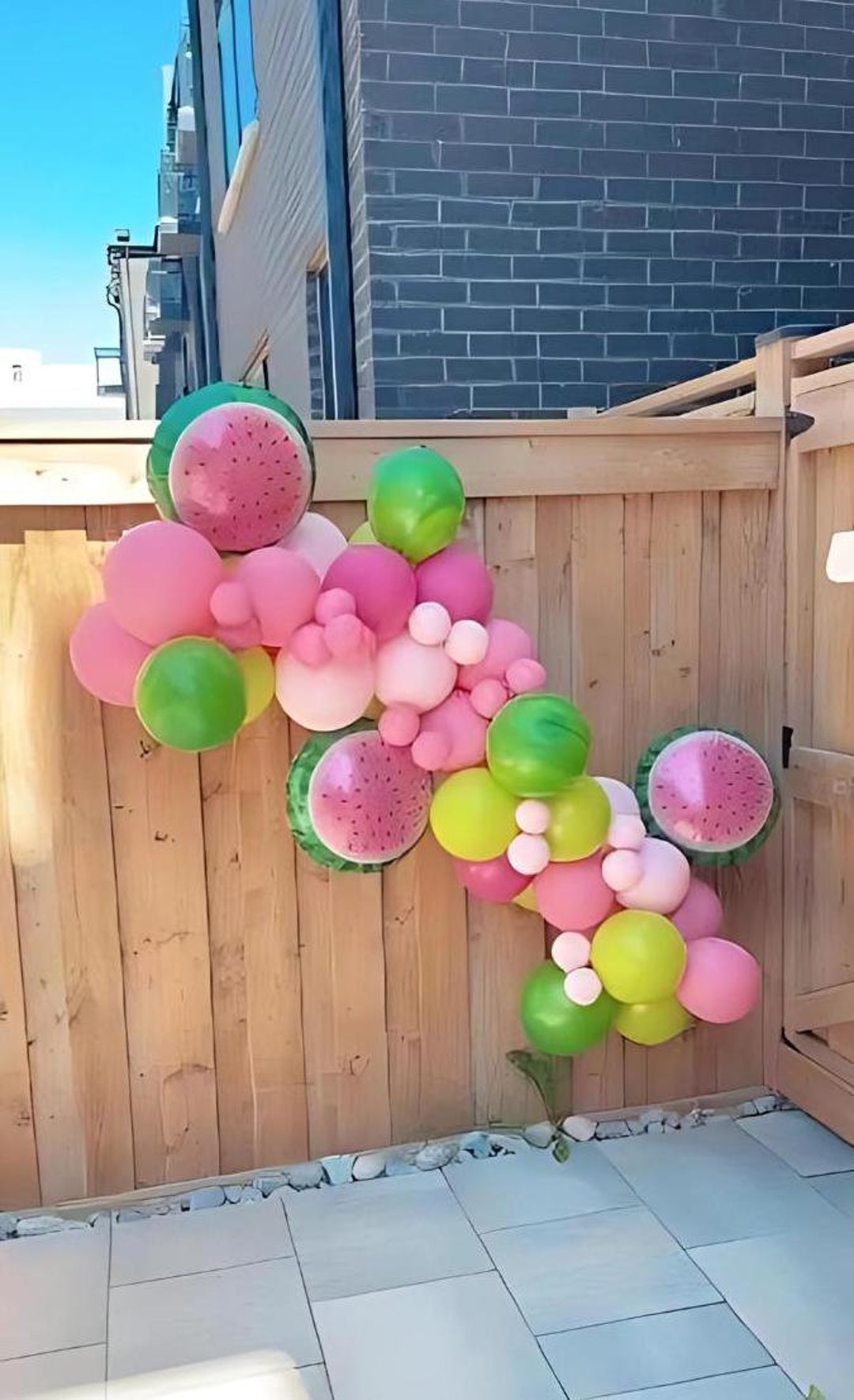 Watermelon Balloon Garland DIY | Summer Balloon Garland | First ...