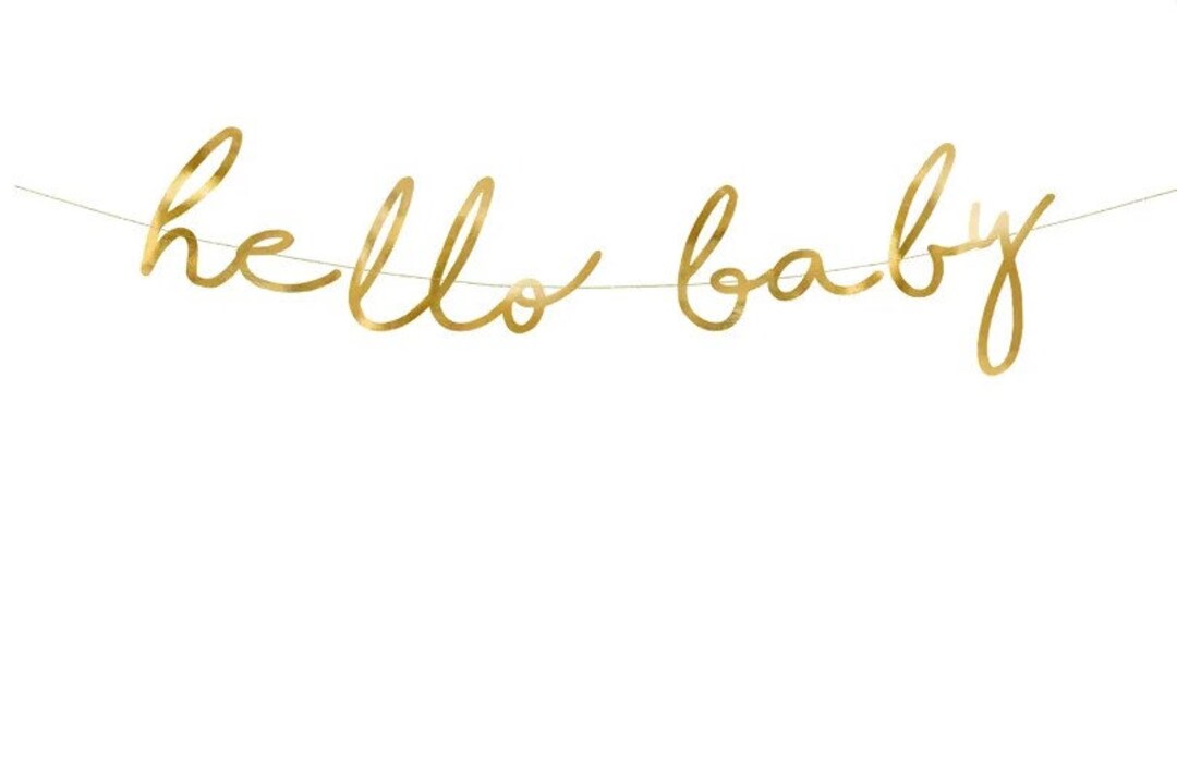 Hello Baby Banner | Hello Baby Sign | Baby Baby Shower Banner Sign ...