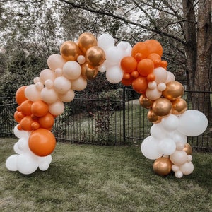 Rustic Orange Balloon Garland Kit | Rustic Fall Bridal Shower | Little ...