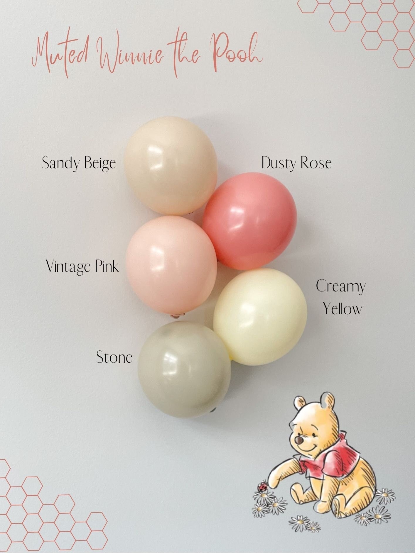 Retro Winnie the Pooh Baby Shower DIY Balloon Garland Kit - Etsy Canada
