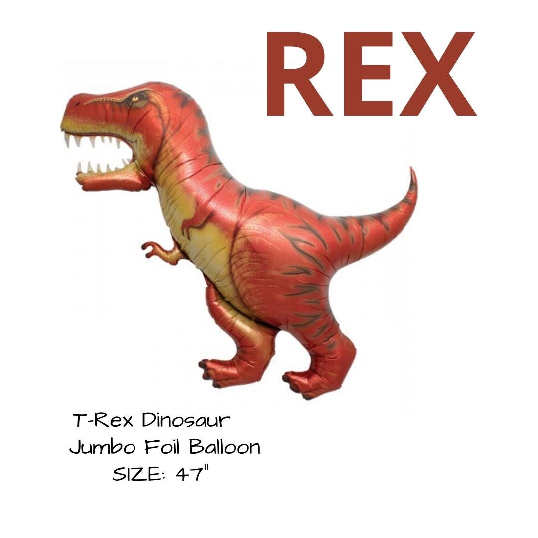 Giant T Rex Balloon Dinosaur Balloons Three Rex Balloons - Etsy