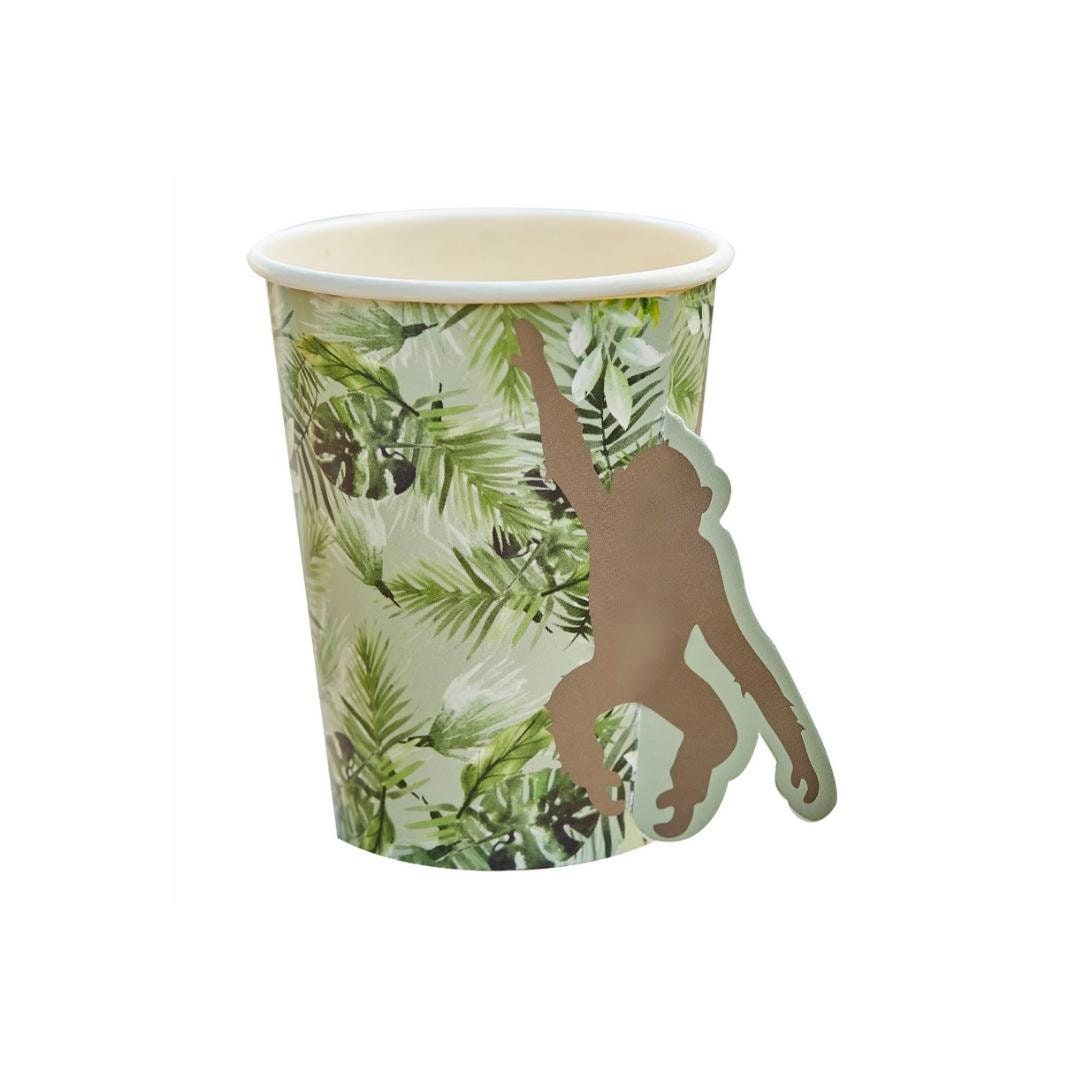 Jungle Safari Monkey Cups Safari Animal Party Decor Animal Theme Party ...
